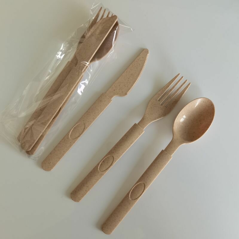 Одноразовые вилки из крафт-бумаги, индивидуальная упаковка, вилки для стейка, пасты, легкой еды, фруктового салата, десертные ложки