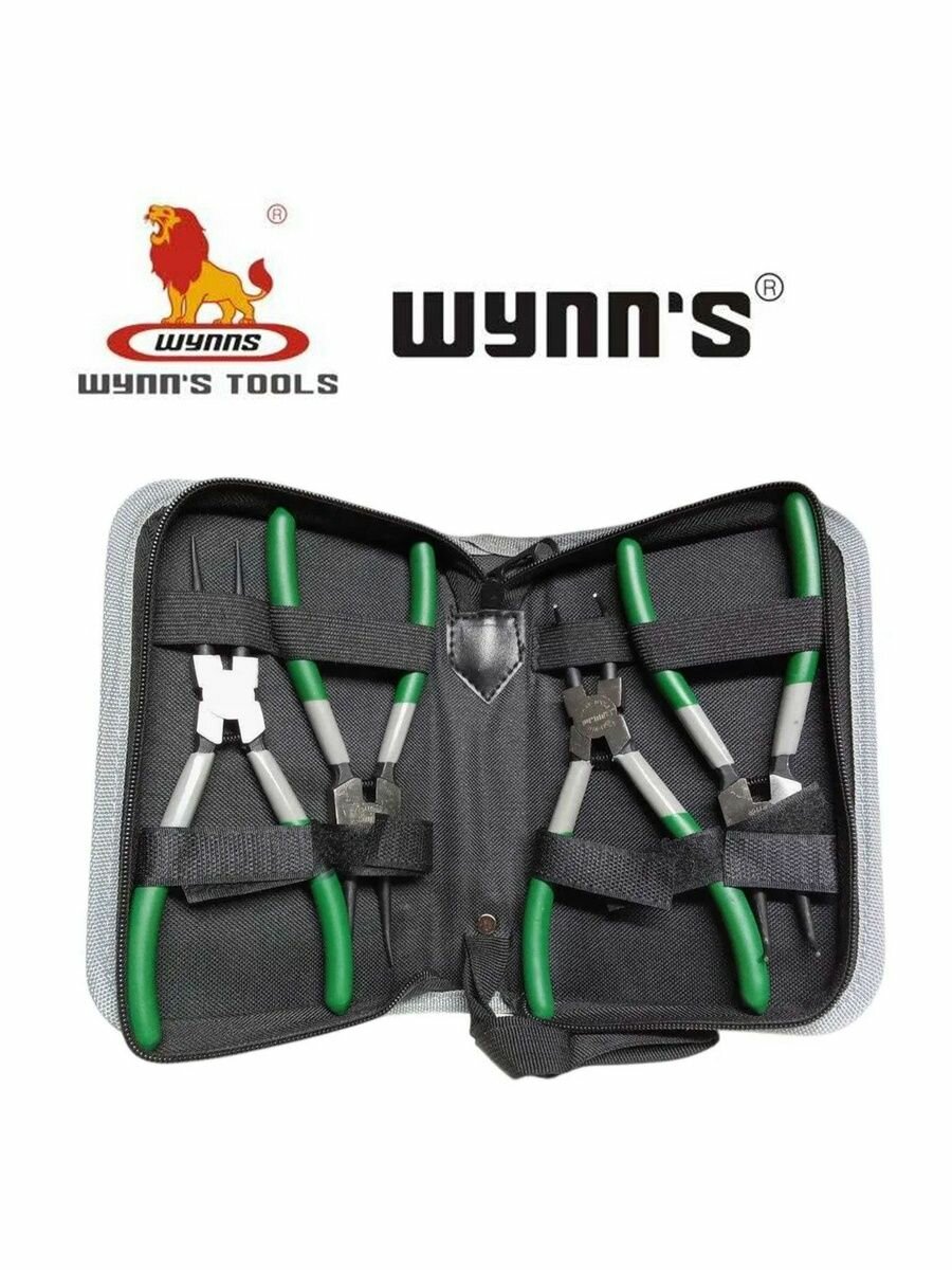 Набор съемников стопорных колец 4 шт 7"/175mm WNS02/ Wynns Tools
