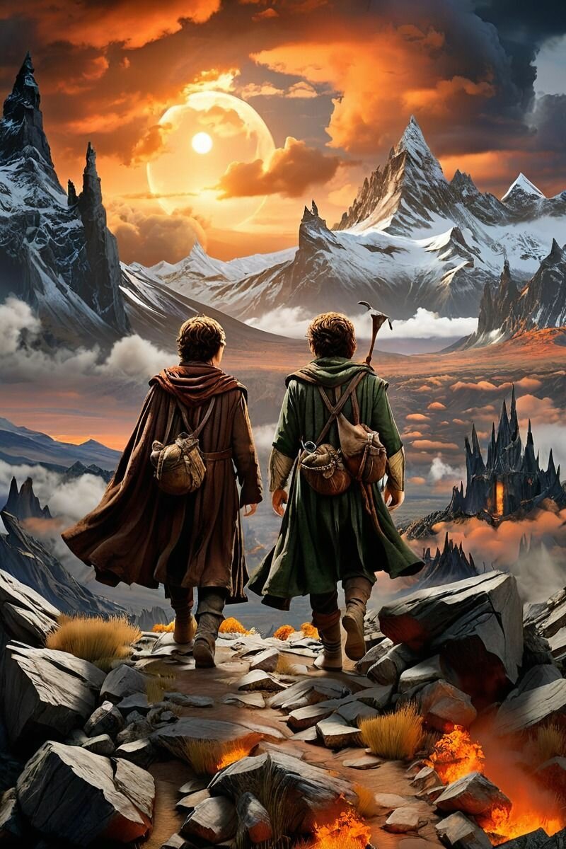 Алмазная Мозаика "Властелин Колец" 30X40 См Алмазная Вышивка / Картина Стразами Подарков / Украшения