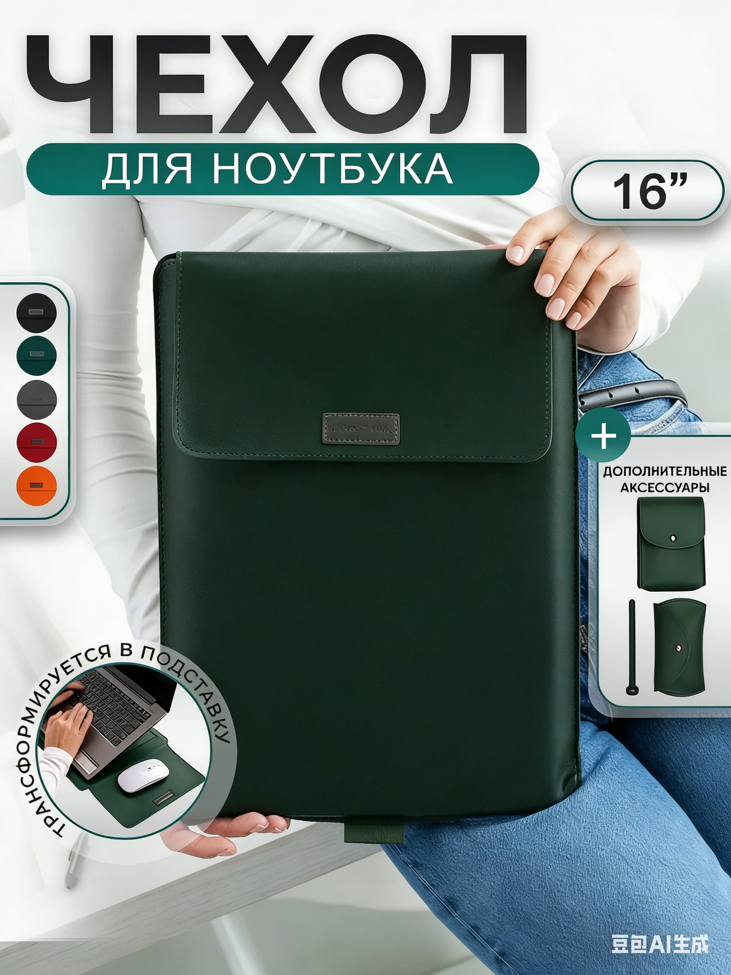 Чехол для ноутбука 16' дюймов и macbook Pro/Max