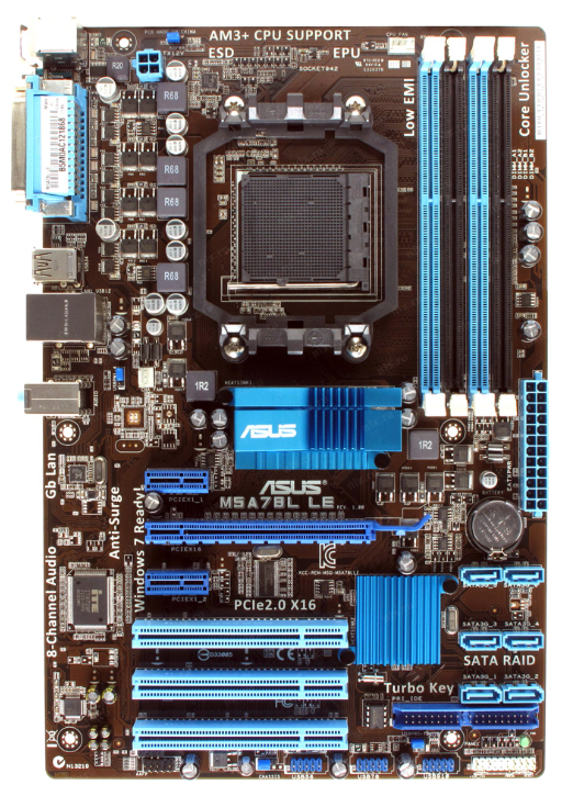 Материнская плата Asus M5A78L LE, сокет AMD AM3+, 4 разъема USB 2.0, 1 Гб/с