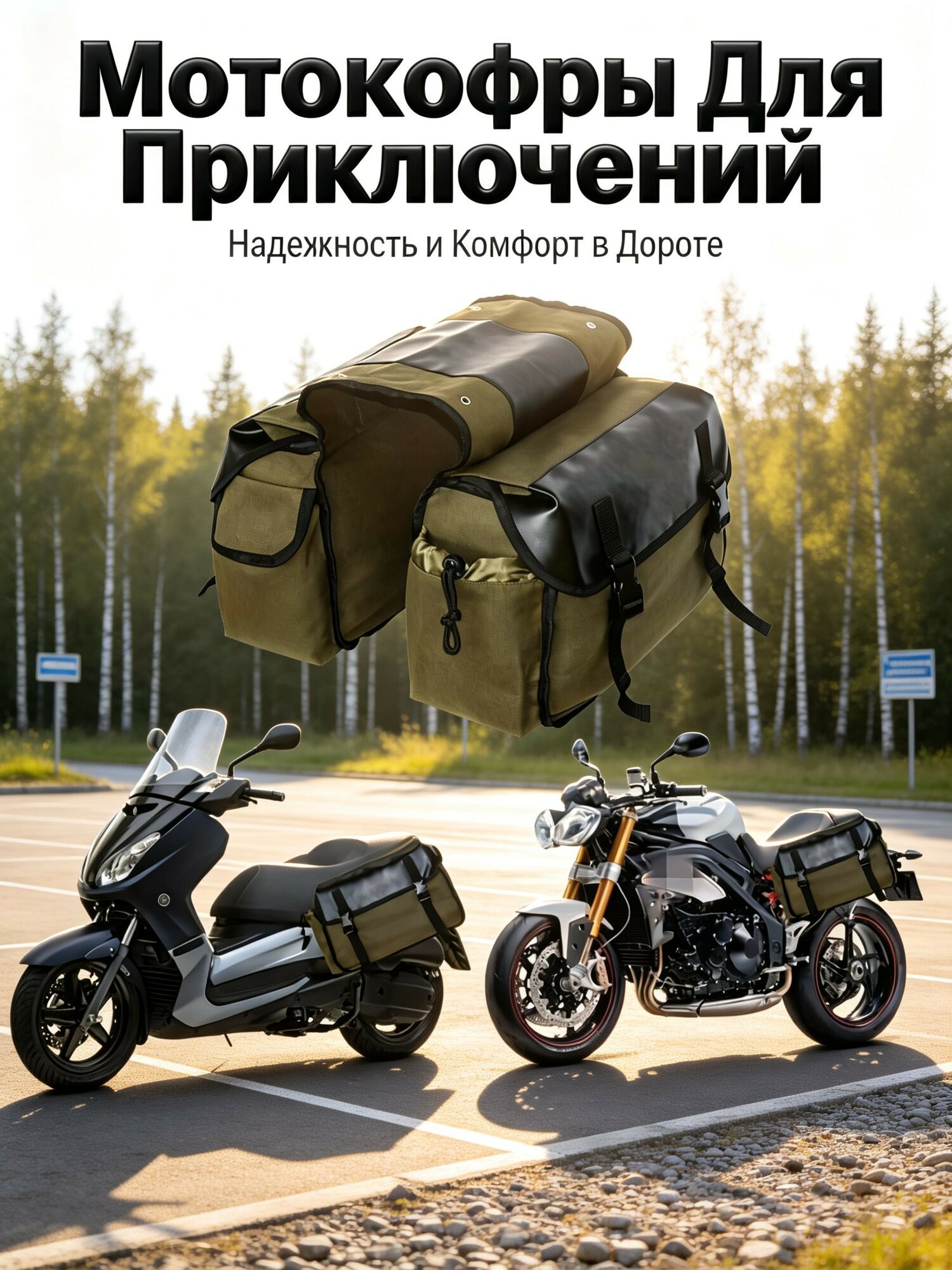 Кофр для мотоцикла и велосипеда, двусторонний задний рюкзак из холста и кожи с большой емкостью и нержавеющим воздухозаборником