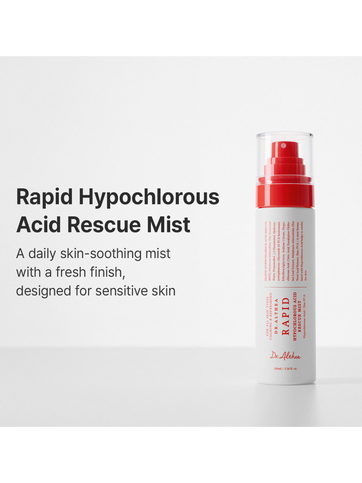 Мист Dr. Althea Rapid Hypochlorous Acid Rescue Mist, для проблемной кожи, 100мл
