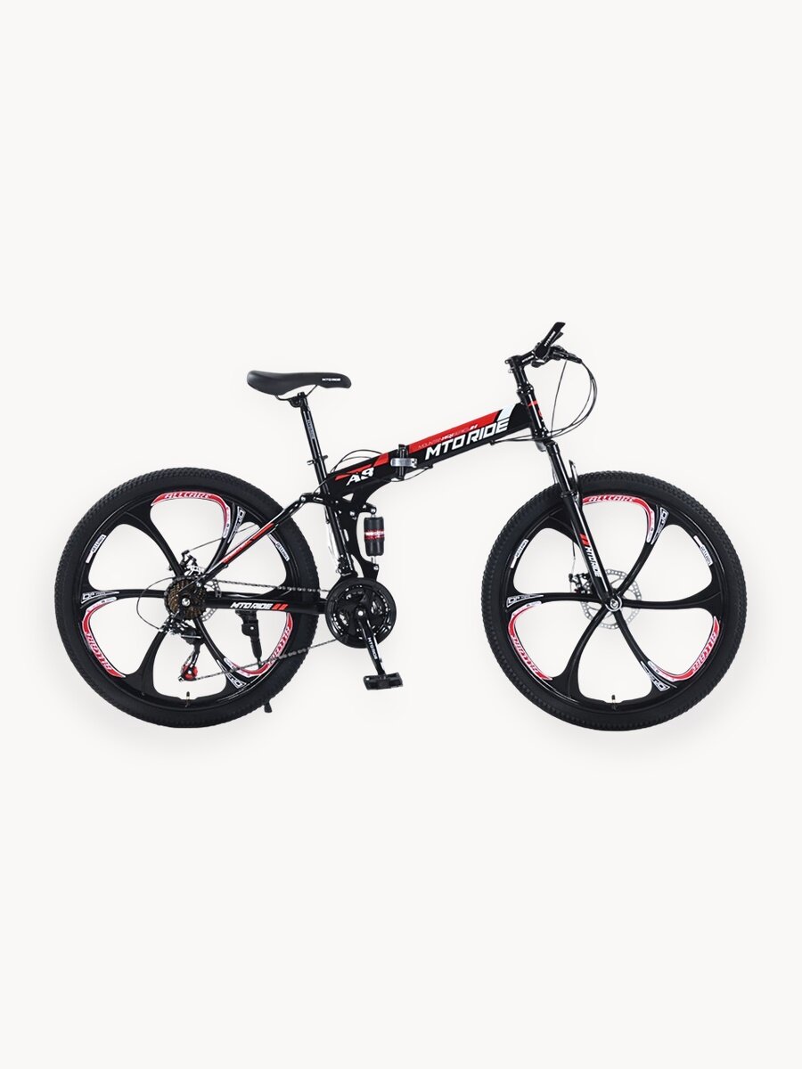 Велосипед MTO RIDE, складной, горный, 26 дюймов, 17", 7 скоростей