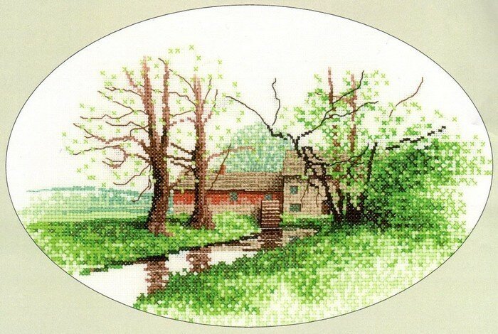 Схема для вышивания Heritage #JCMH864C Mill House (Мельница)