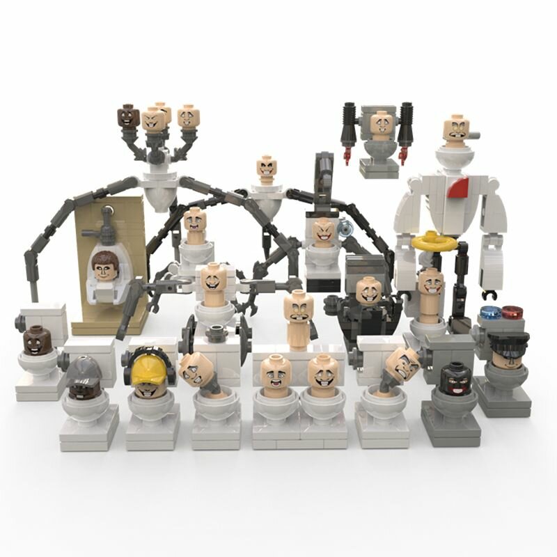 419шт Новый строительный блок серии туалетов Skibidi G-Man Toilet Boss Blocks DIY Игрушка в подарок для детей и взрослых