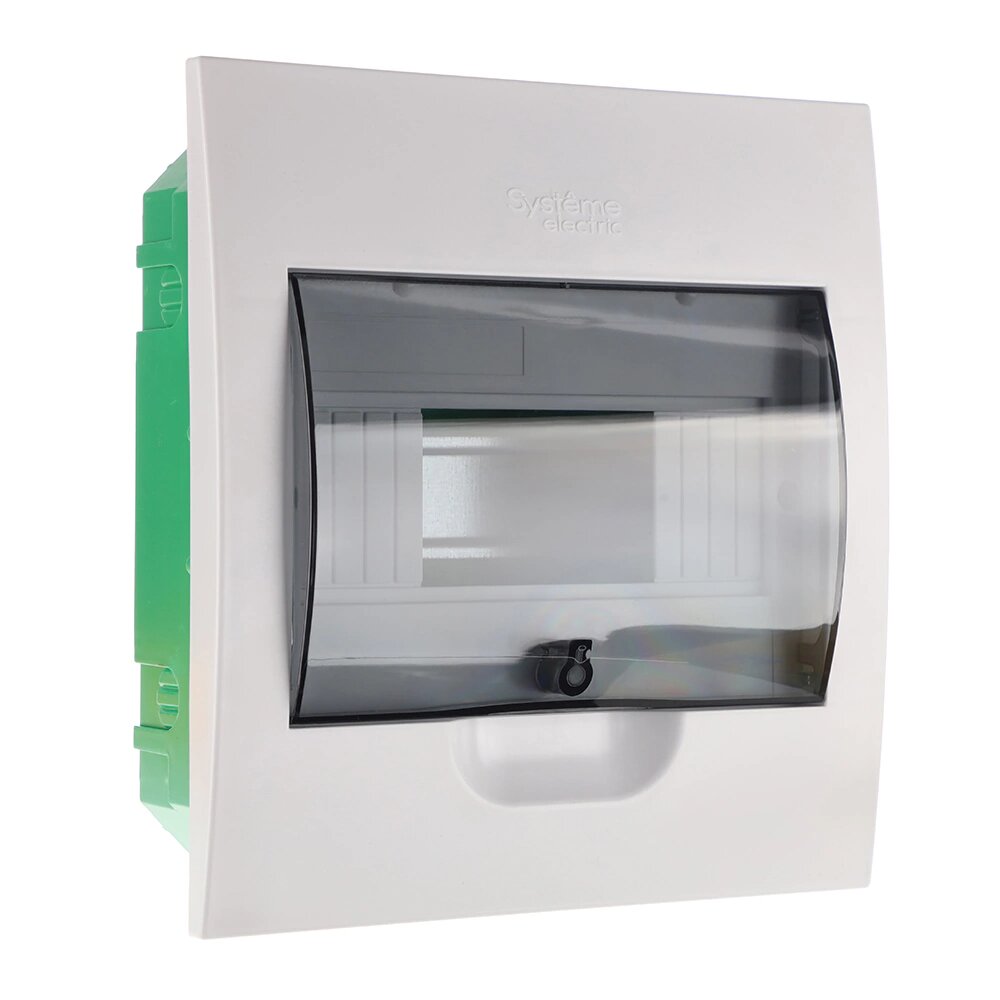 Бокс пластиковый Schneider Electric встраиваемый ЩРв-П-8 дверь прозрачная IP40