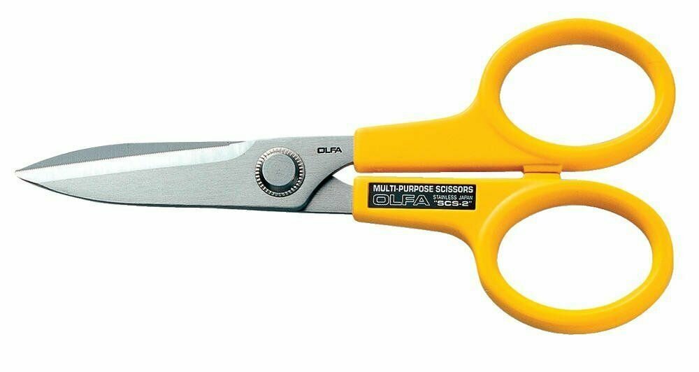 Ножницы многофункциональные с микрозубьями 17 см OLFA SCS-2