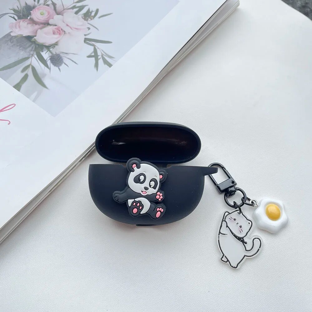 Силиконовый чехол Cute Cat для Realme Buds T110