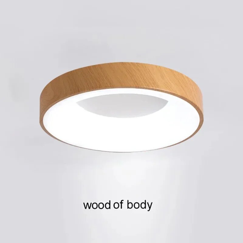 Zhao li si fang интеллектуальный потолочный светильник Wooden, neutral light, Dia50cm