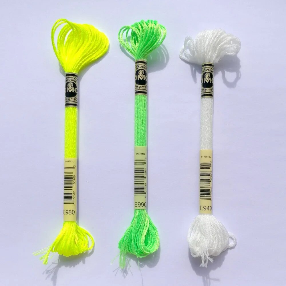DMC металлическая нить для вышивания E940, люминесцентная, 8 м E940