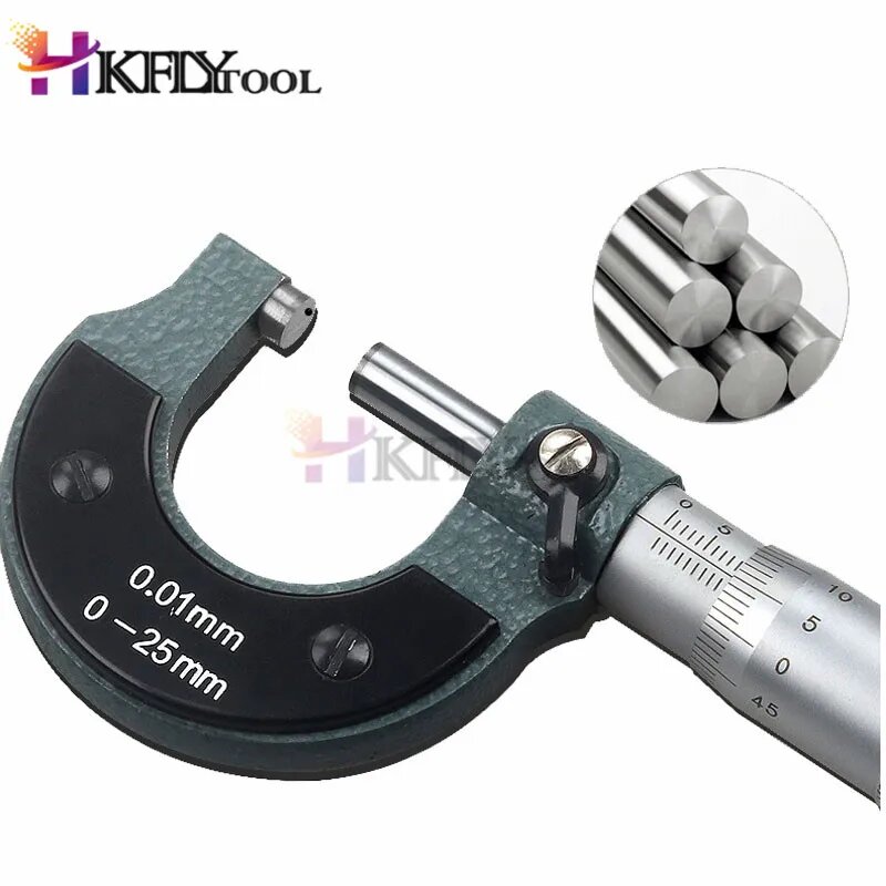 Микрометр HKFLYTOOL наружный 0-25 мм