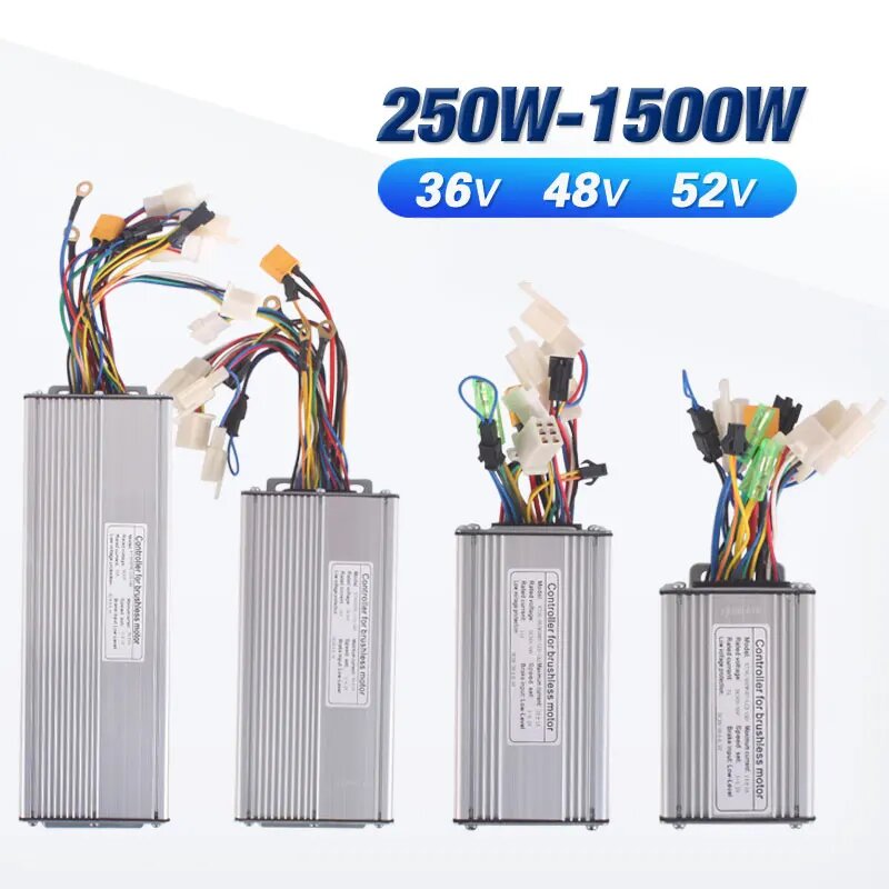 Chamrider Электровелосипедный контроллер двухрежимный 36В/48В 250-1500Вт 36V48V 22A Dual Mode