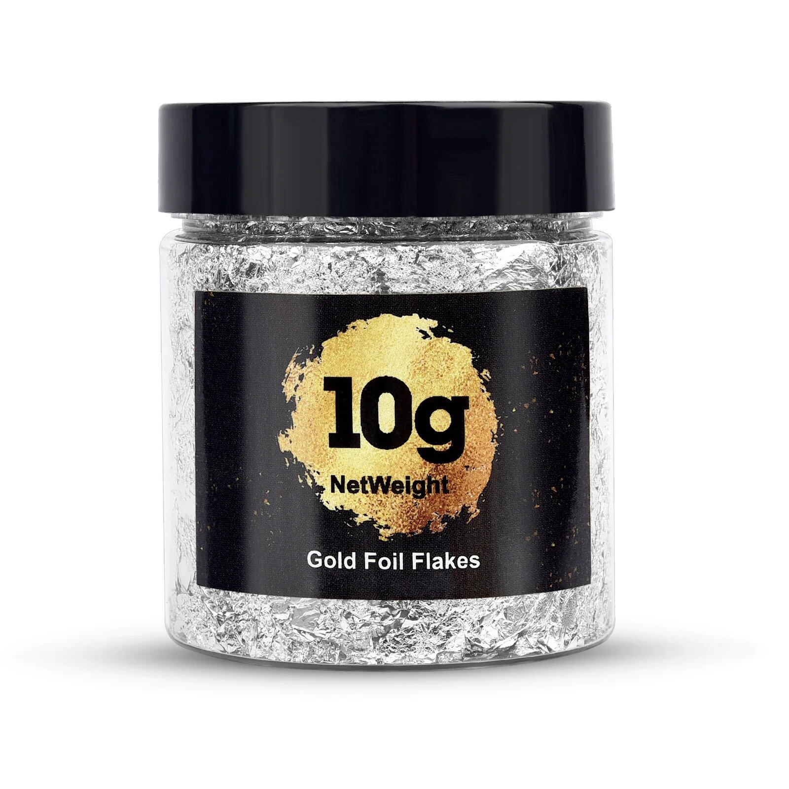 Золотые хлопья YAKAMOZ для декорирования 2г Silver (10g)