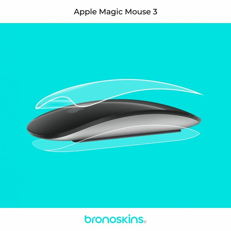 Глянцевая защитная пленка на нижнюю панель мышки Apple Magic Mouse 3