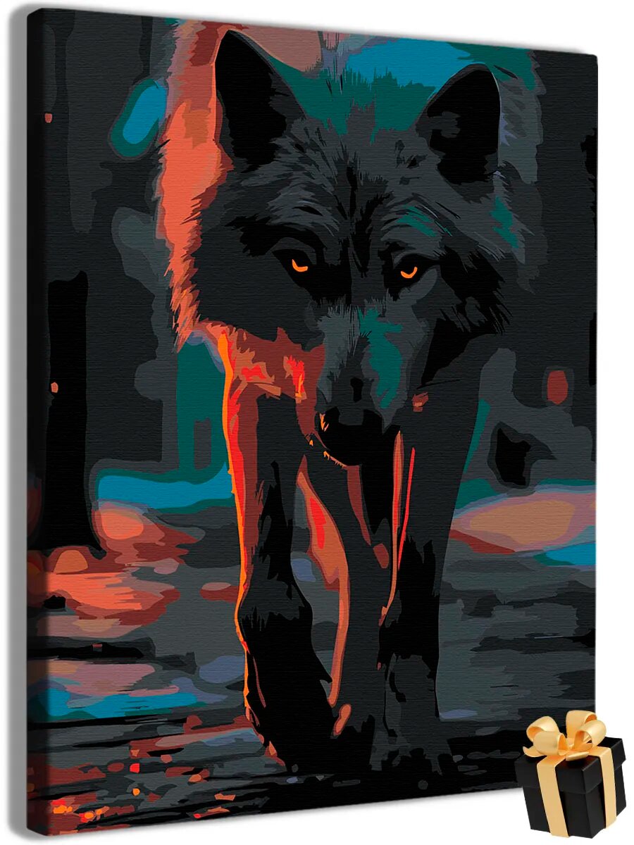Картины по номерам Волк