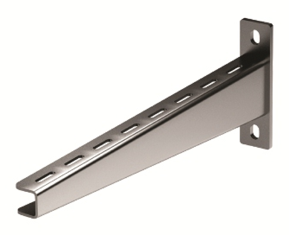 Консоль для кабельных лотков DKC / ДКС BBH6040 усиленная, стальная, длина основания 400мм / крепеж