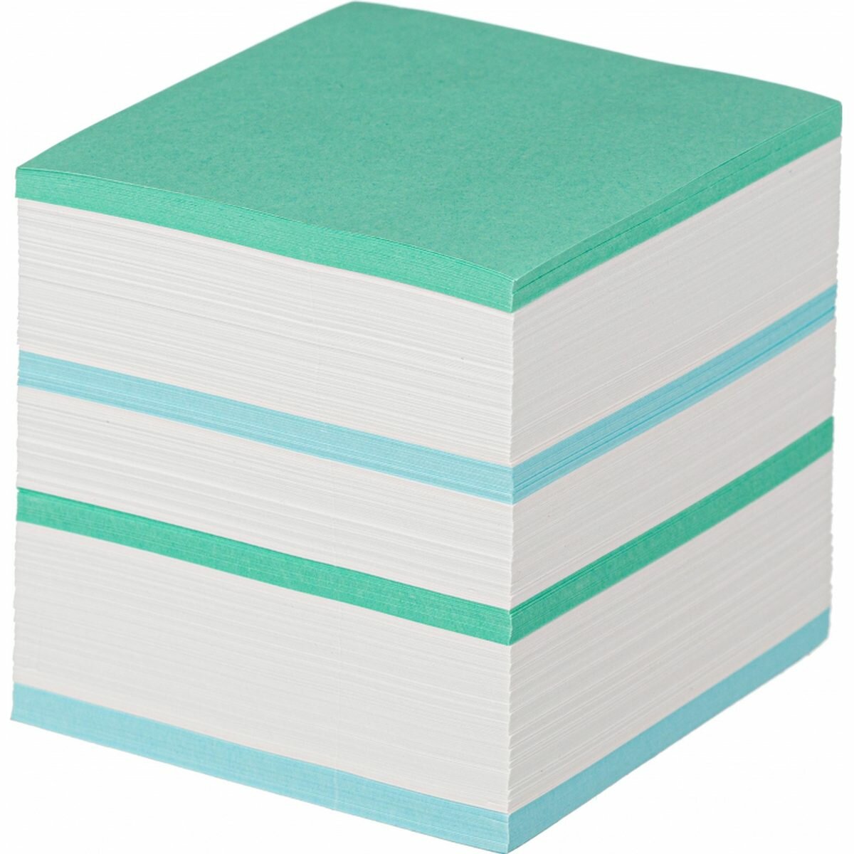 Блок-кубик для записей Attache запасной, 90x90x90мм, разноцветный, 18шт.