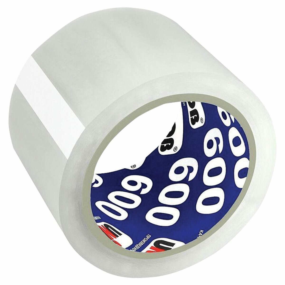 Клейкая лента (скотч) упаковочная Unibob 600 (72мм x 66м, 45мкм, прозрачная) (29357), 24шт.