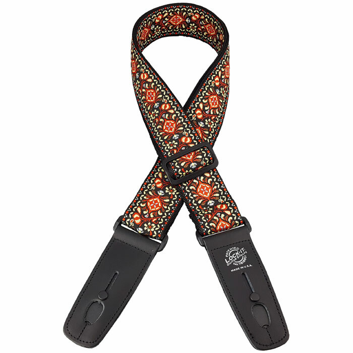 LIS-063-CB Retro series Ремень для гитары с блокировкой, Lock-It Straps, D'Andrea