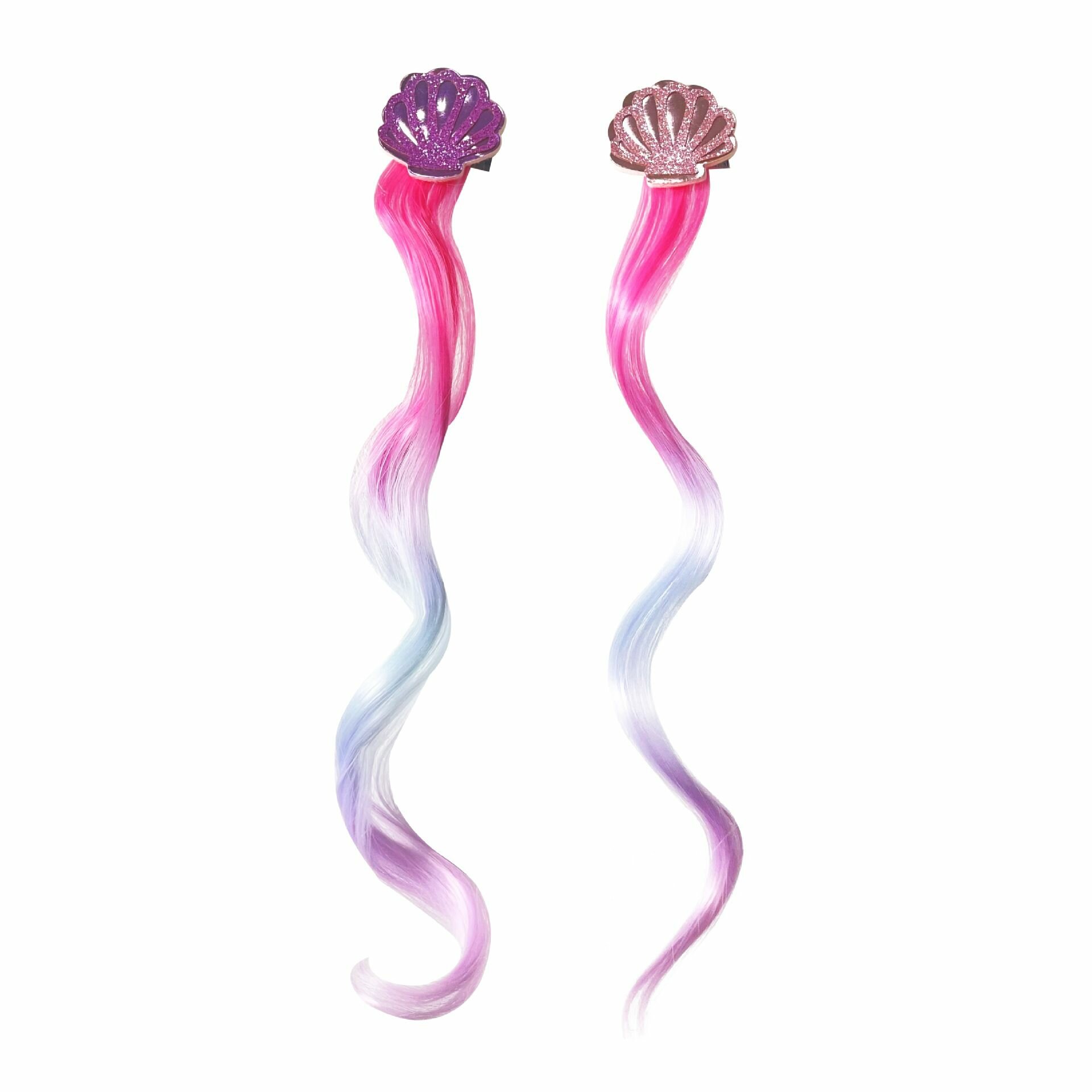 Детский мультяшный хвостик русалки для девочек, детский парик, длинный пучок волос принцессы Бензи