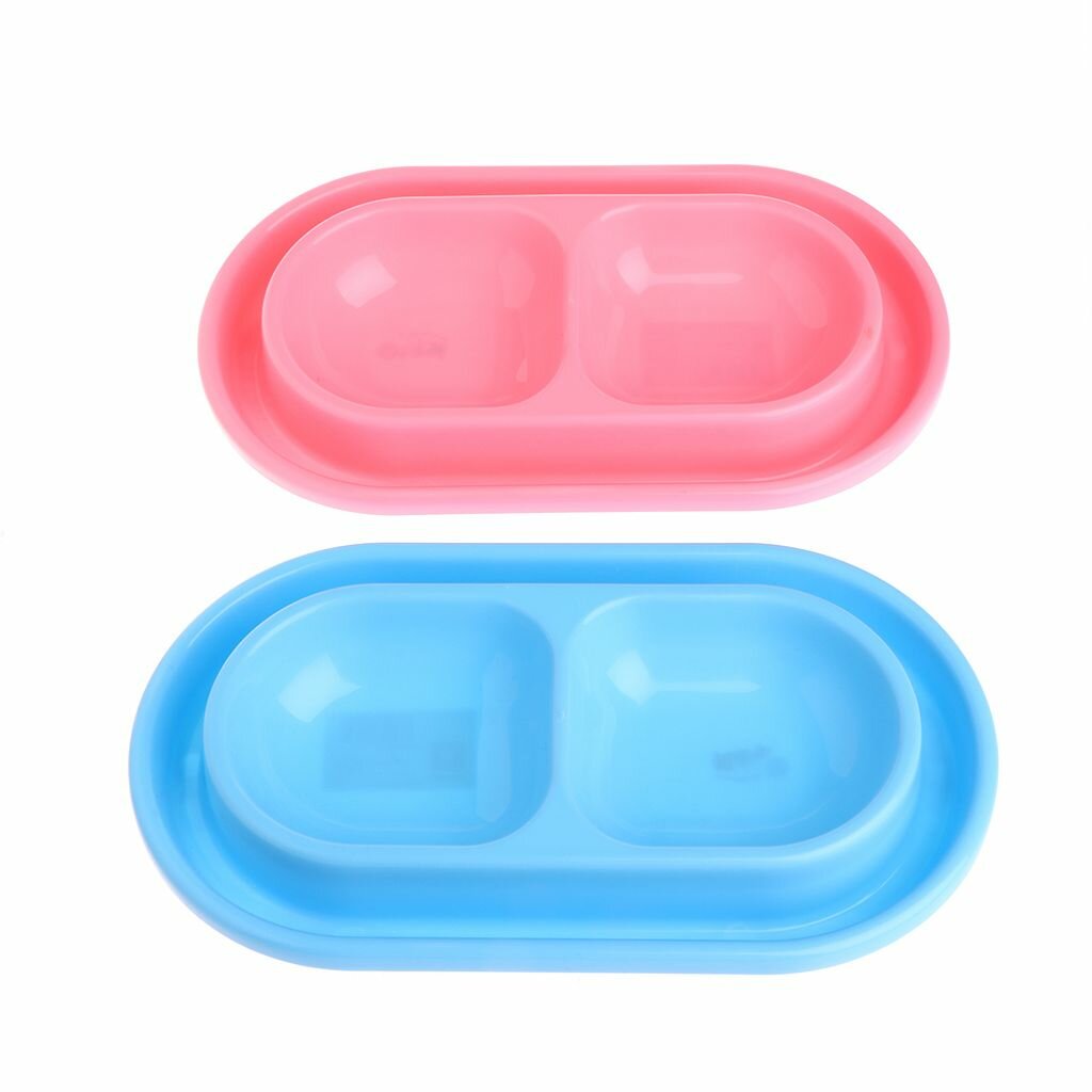 (1шт) Двойная чаша для защиты от муравьев с кольцом домашних животных (случайный цвет)