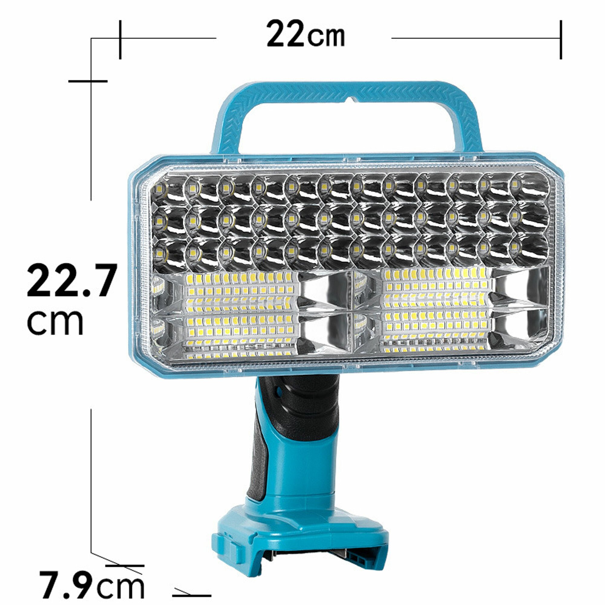 Фонарь для рабочего места T40W-9T, работающий от литий-ионного аккумулятора Makita 14,4-20 В, с разъемом USB 5 В 2,1 А и возможностью поворота на 110 градусов
