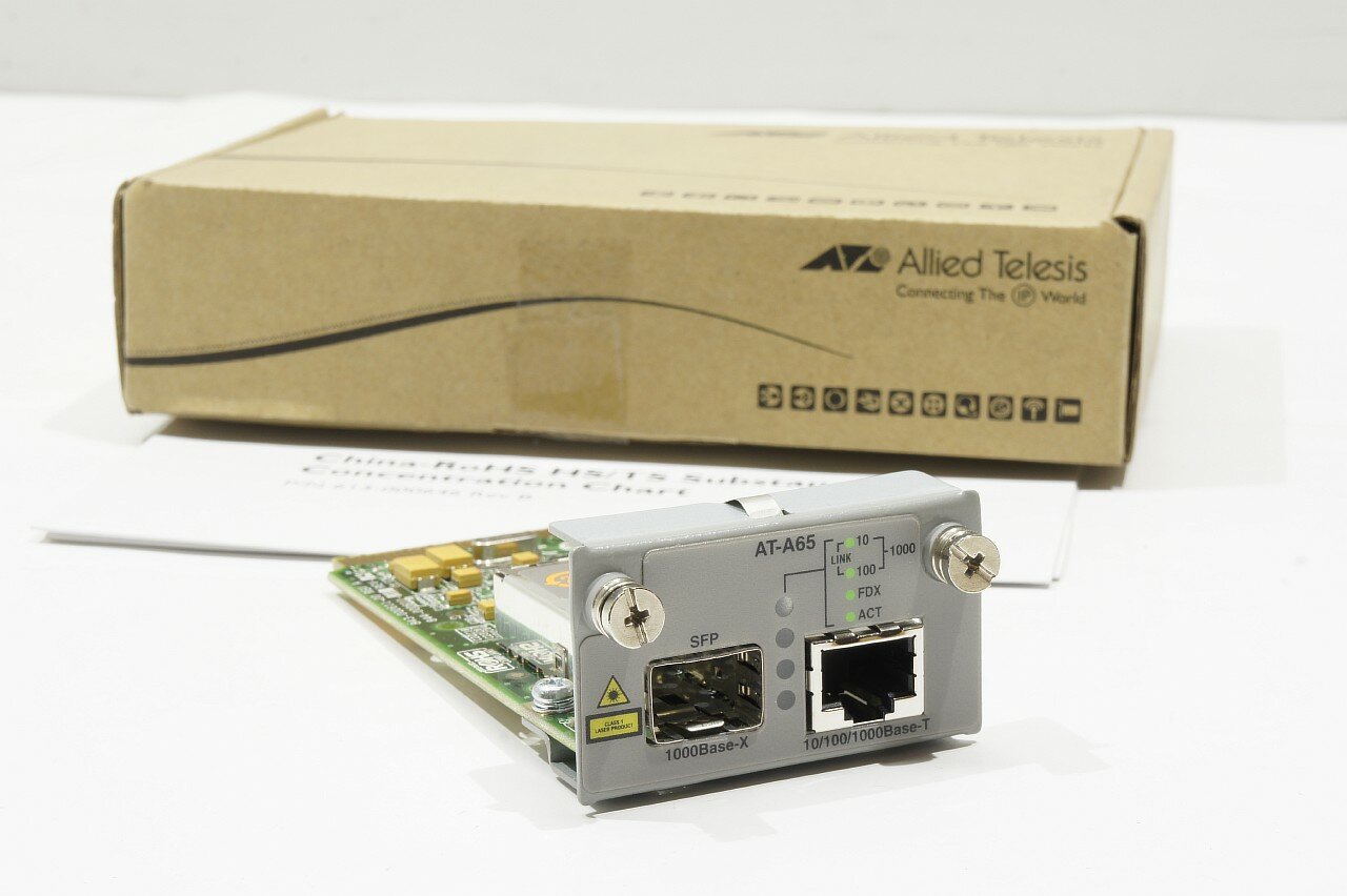 Модуль медиаконвертера AT-A65 SFP NEW. Для ATI-8624. pn 990-002679-00