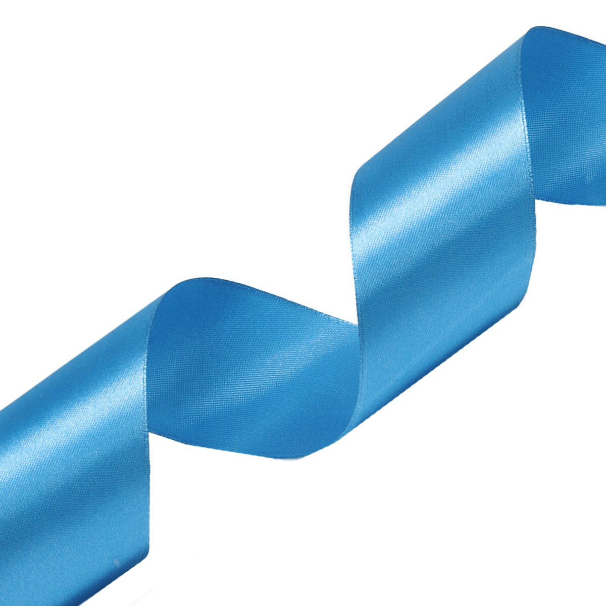 Лента атласная декоративная широкая Айрис, 5см*22,86м (140 голубой)