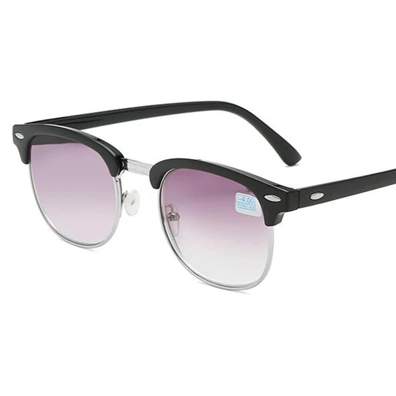 Солнцезащитные очки MDOD серые градиентные для близорукости BASI, -2.50