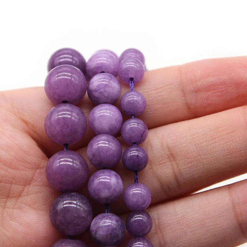 Бусины из сугилита Youth Cadence, темно-фиолетовые, 6-10 мм 6mm approx 63beads