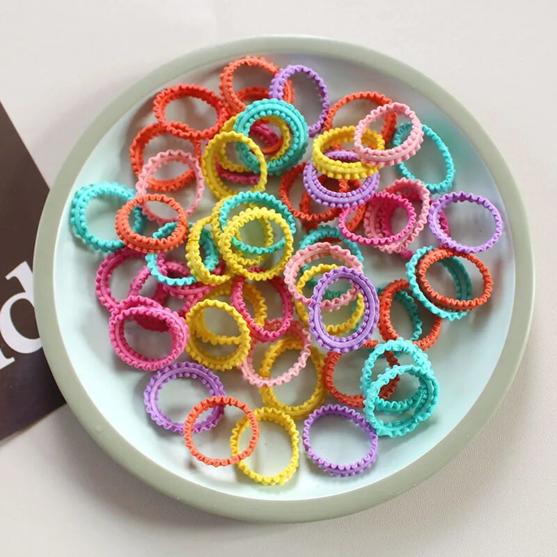 Детские резинки для волос, 50шт, цвета 1-50pcs