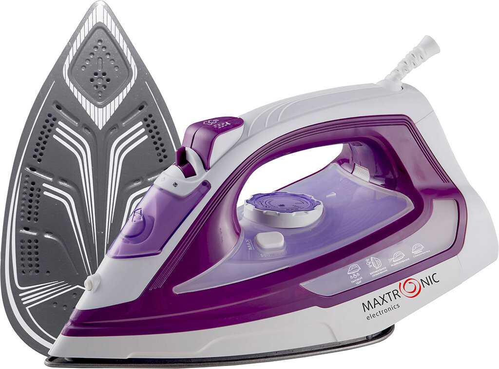 Утюг MAXTRONIC MAX-PL-CR289/PG фиолетовый