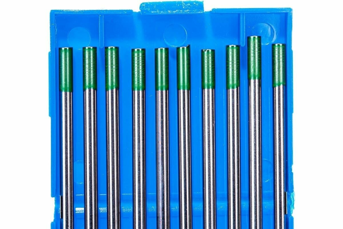 Электроды вольфрамовые (WP-175; 2.4 мм; зеленый; АС; 10 шт) Gigant G-X-615