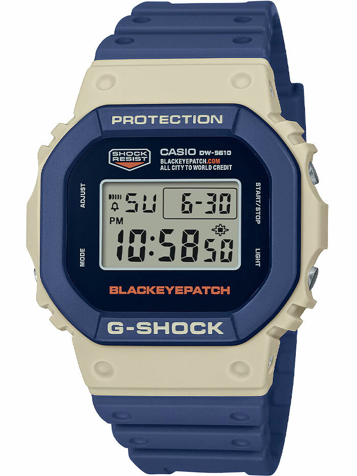 Наручные часы CASIO G-Shock, серый, синий, бежевый — фото 1