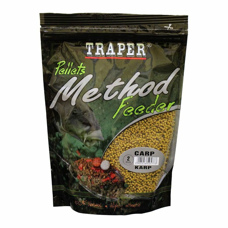 Пеллетс Traper Method Feeder Pellets, 2 мм, 500 гр, Карп — фото 1