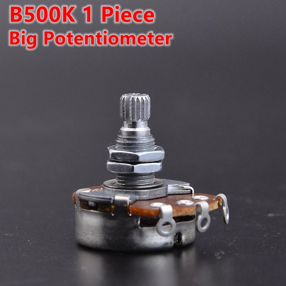 Потенциометры Alpha для электрогитары bass A250K/B250K/A500K/B500K AL Big B500K 1 PC