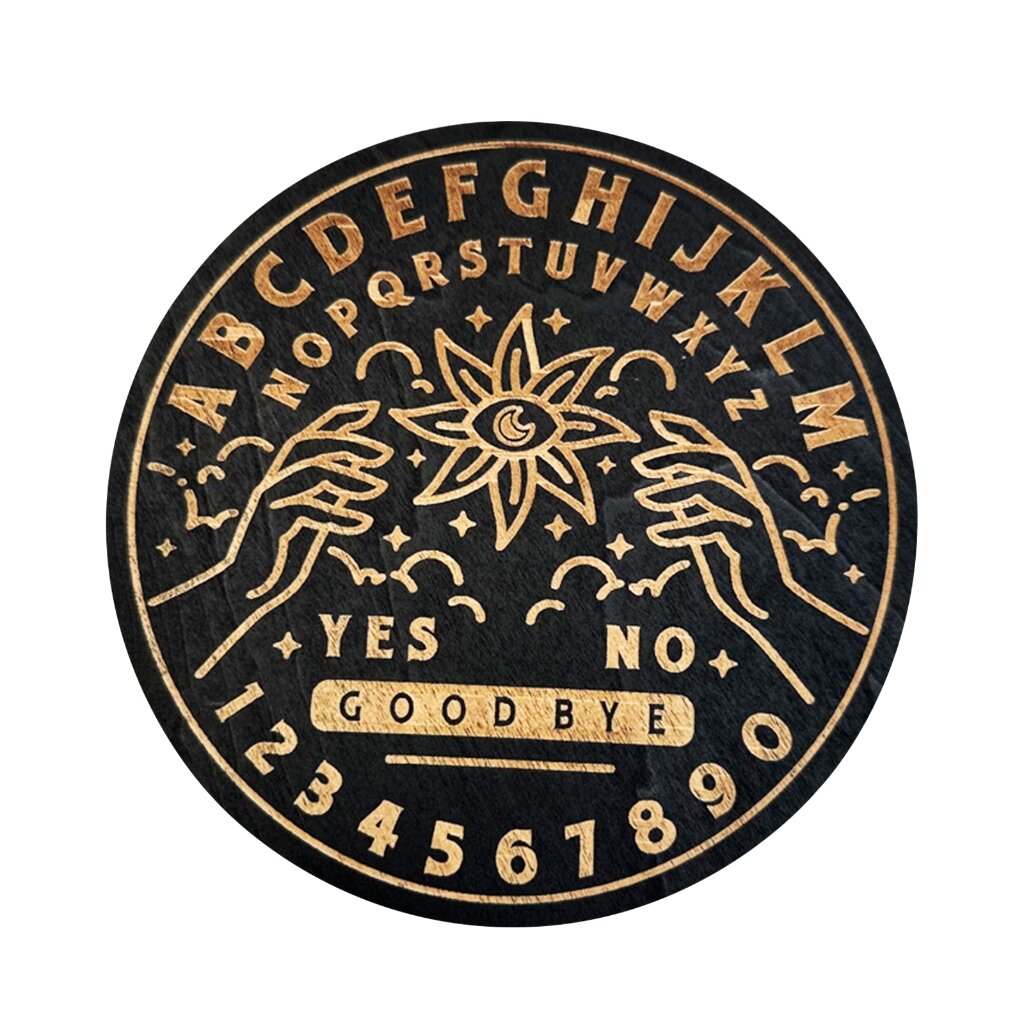 Деревянная доска для дивинации маятник массив солнце луна энергетическая пластина кристалл алтарь исцеление ведьма медитация