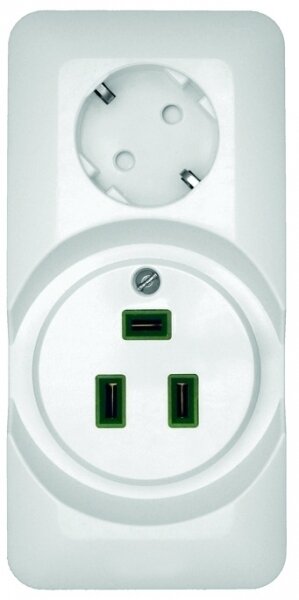 3 шт. Розетка двойная для электроплит Systeme Electric WesSysteme Electricn Прима наружная Белый (в сборе) RA32-211R-B (3шт.)