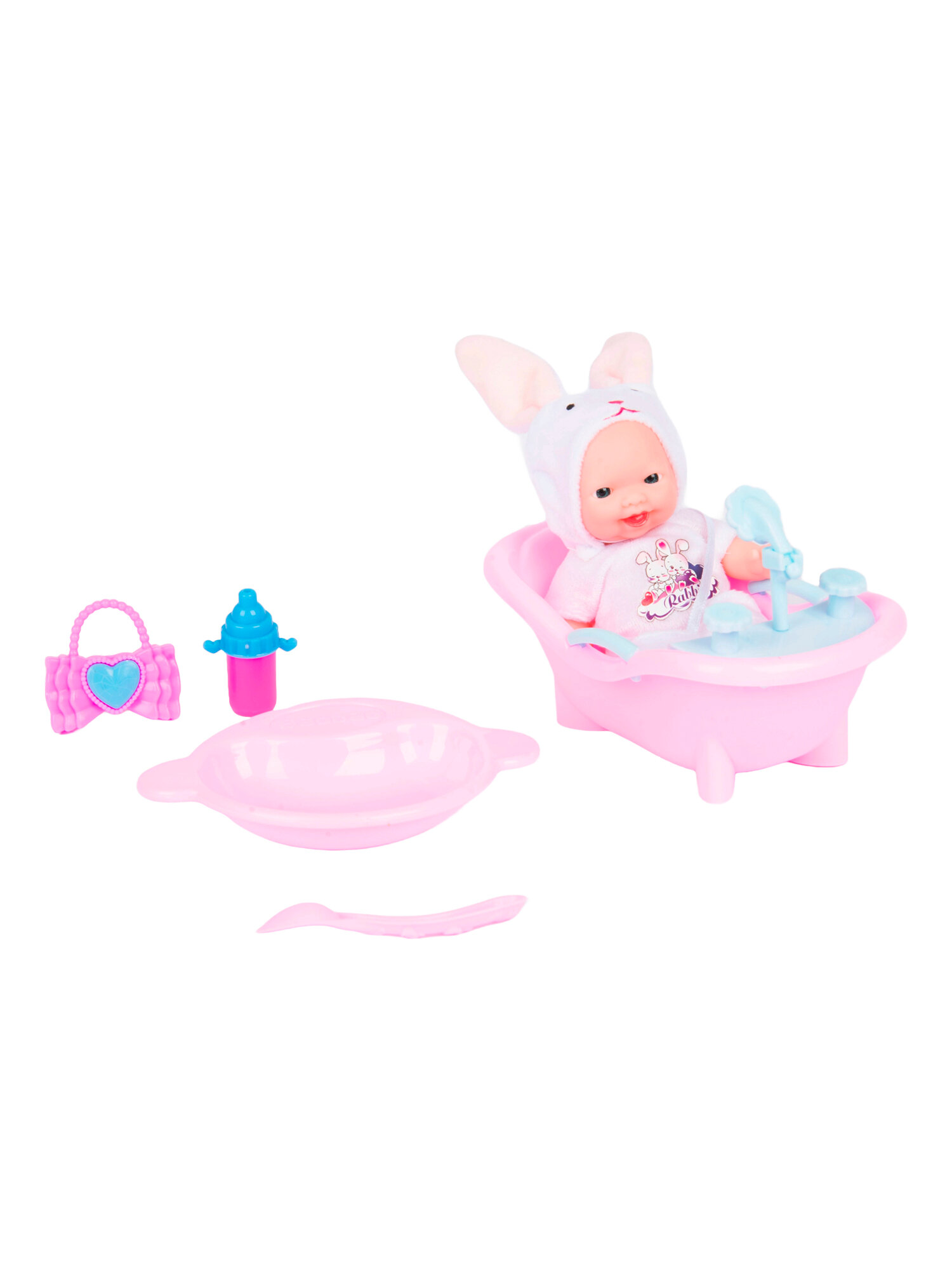 Пупс TONG DE YD804-4, с аксессуарами, для девочек, пластик, 12 см