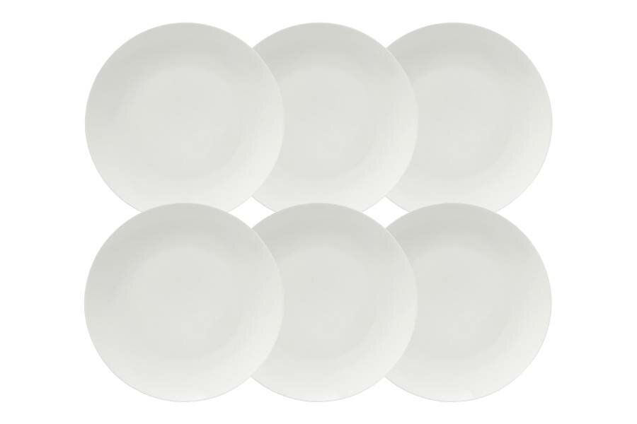 Набор 6 тарелок обеденных, 27,5 см, фарфор P, белая, White Basics (Maxwell&Williams)