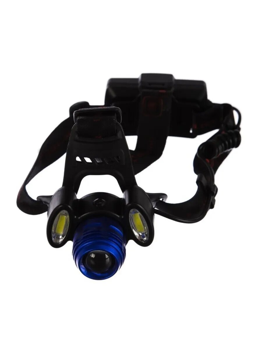 Фонарь налобный+2 боковых 250 метров