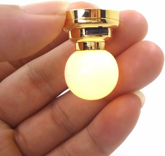 Миниатюрная светодиодная люстра для освещения кукольного дома, аксессуары для украшения кукольного дома