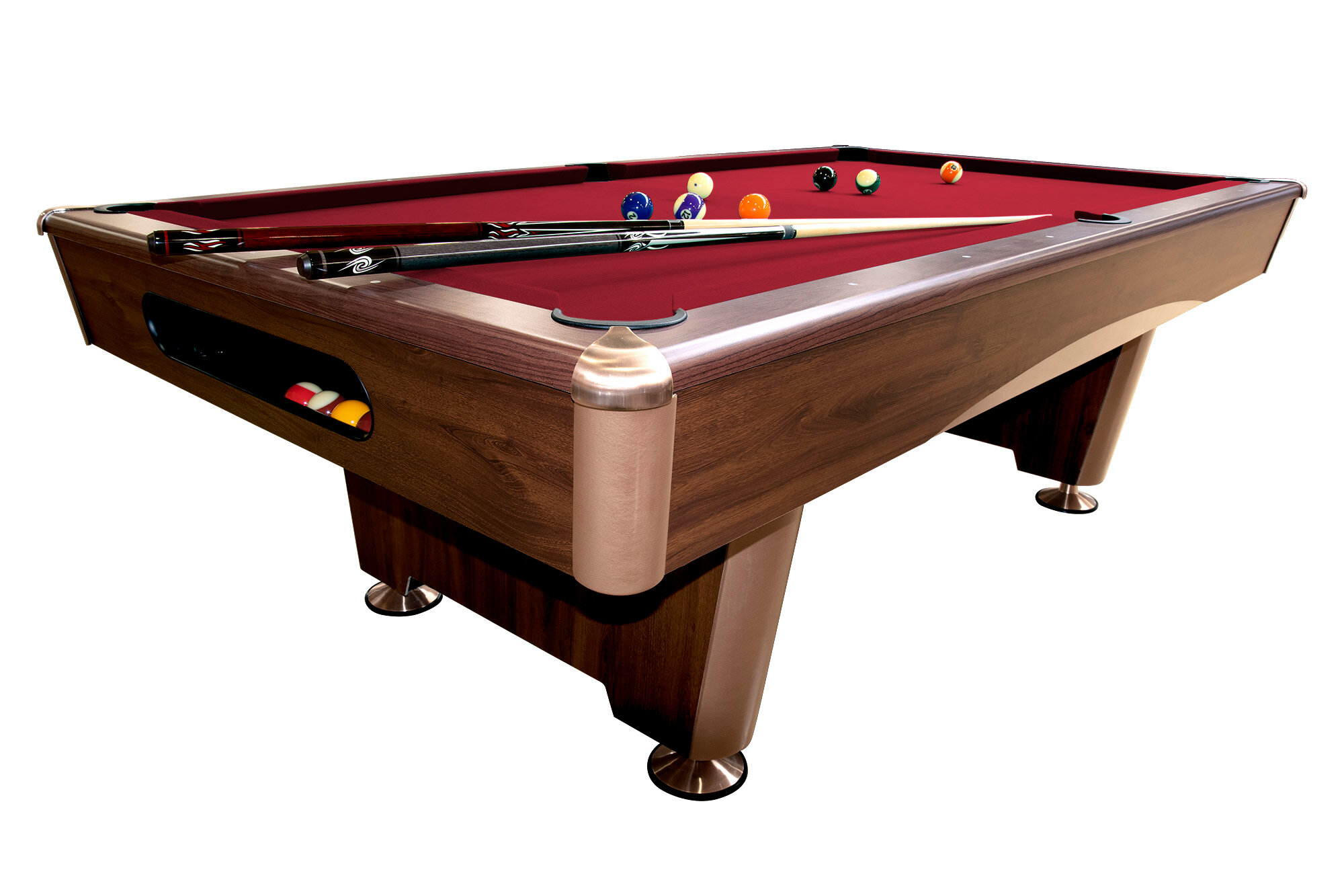 Dynamic Billard Бильярдный стол для пула "Dynamic Triumph" 7 ф (коричневый) в комплекте аксессуары