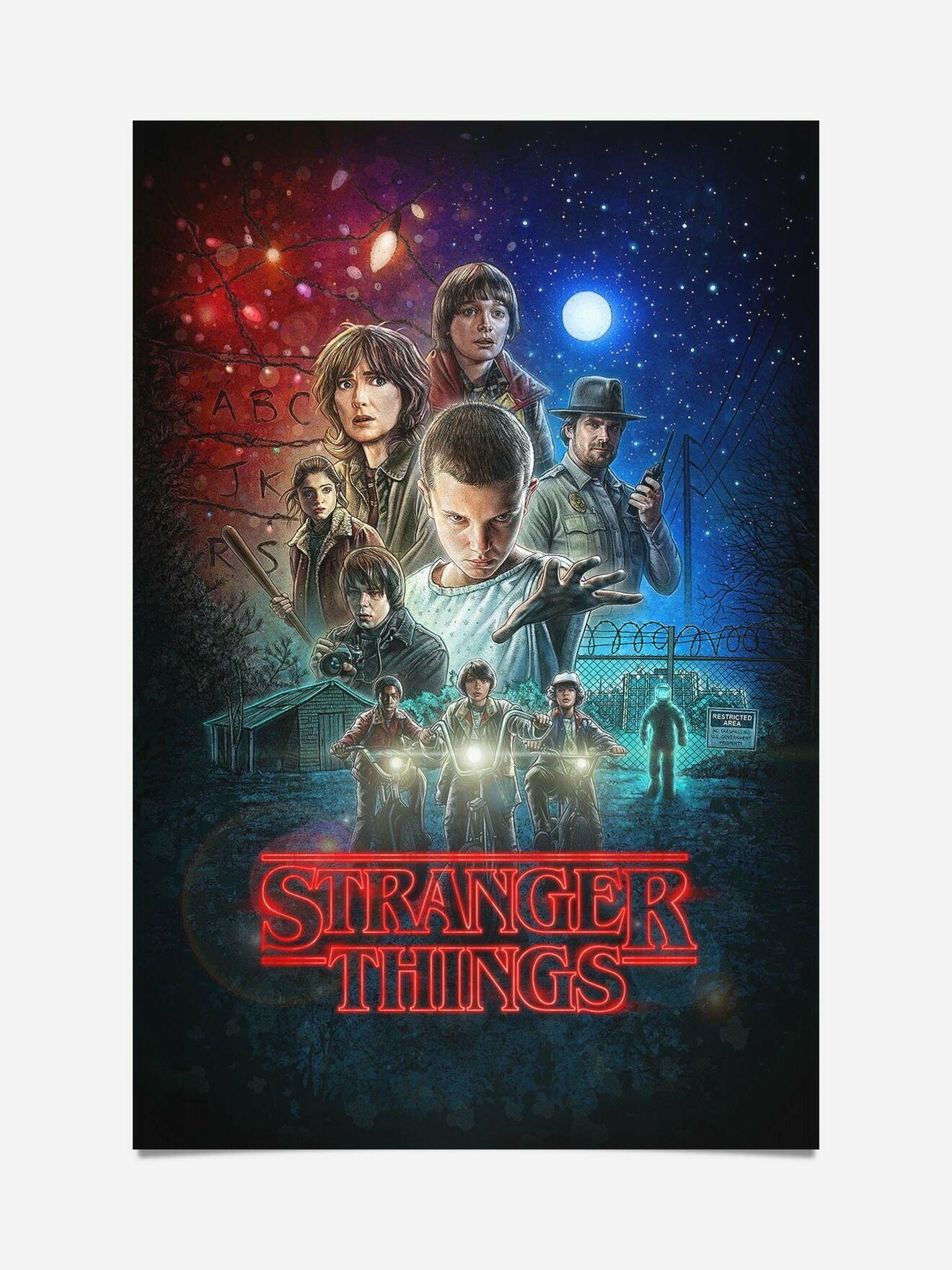 Постер сериала Очень Странные Дела - Stranger Things 40 на 60 см. от Poster4me