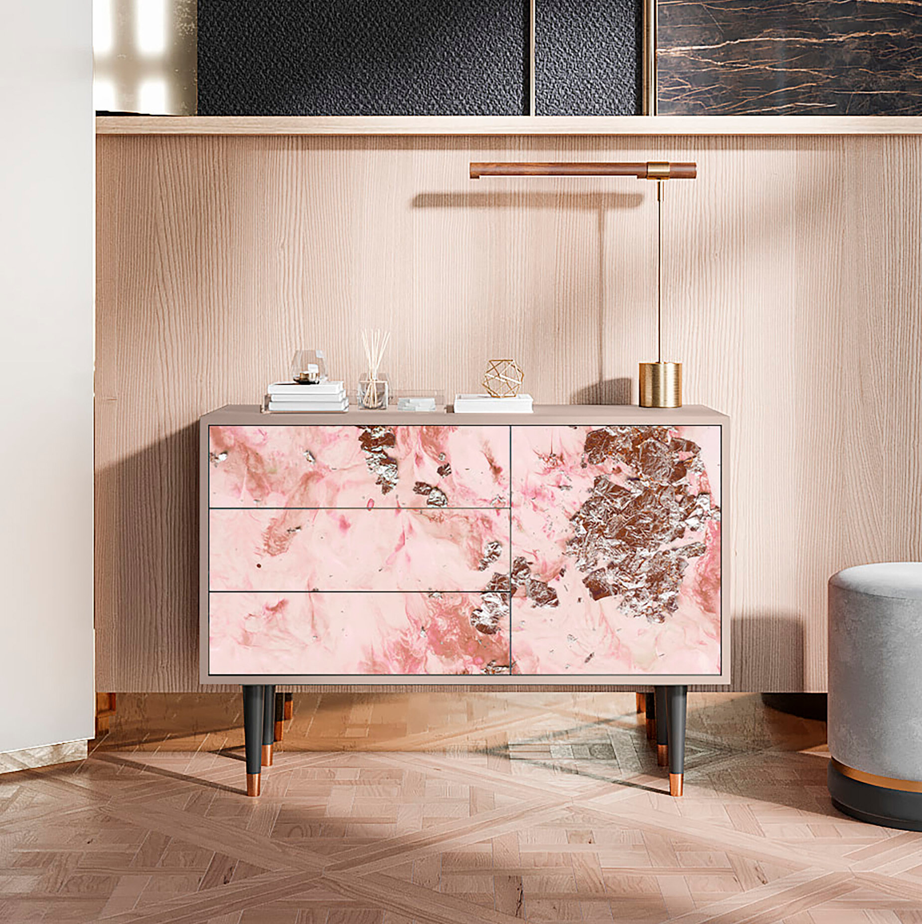 Комод - STORYZ - S3 Cotton Candy, Размер - 115 x 84 x 41 см, Цвет корпуса - , Бежевый