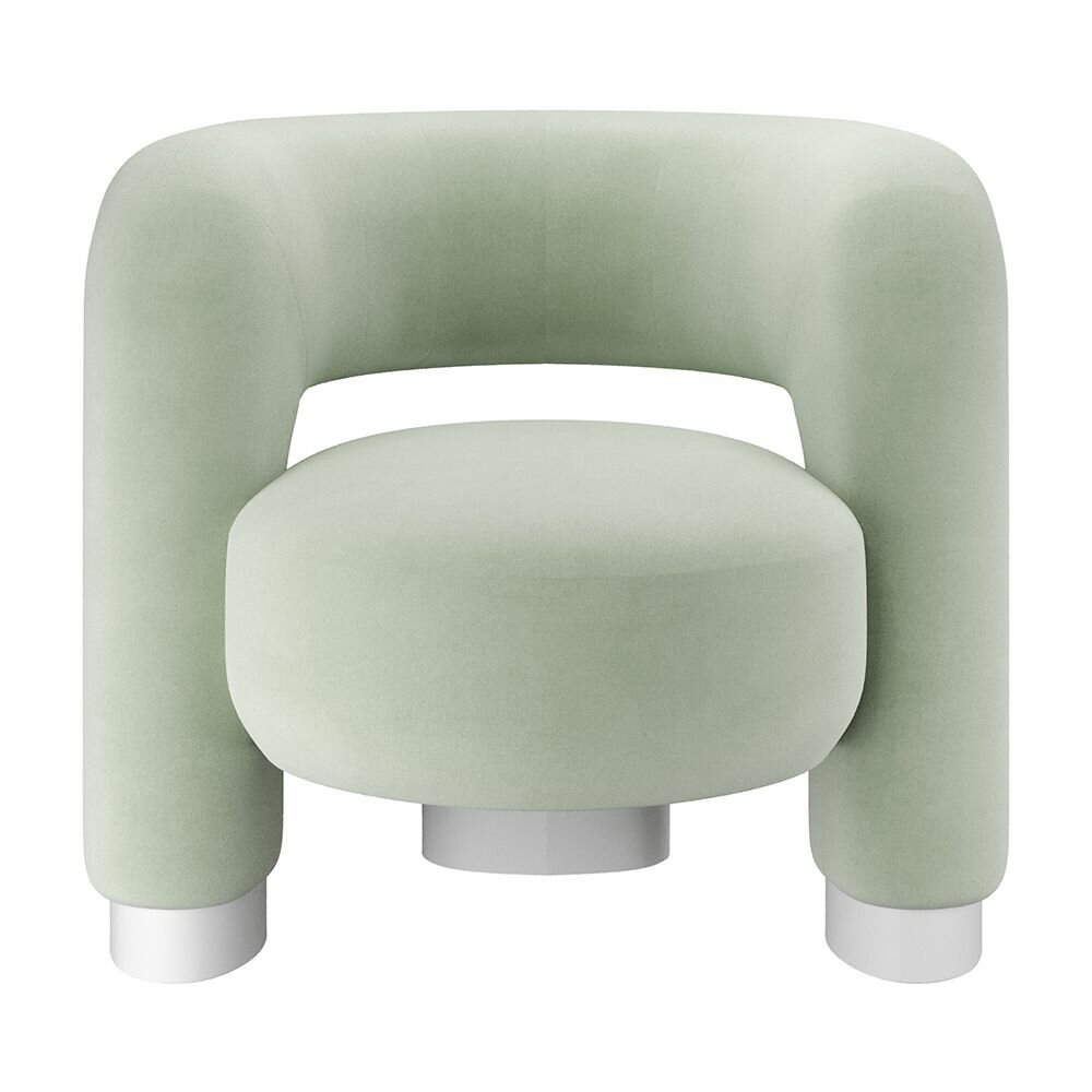 Кресло PECOLA, 820х800х740, белый Фисташковый