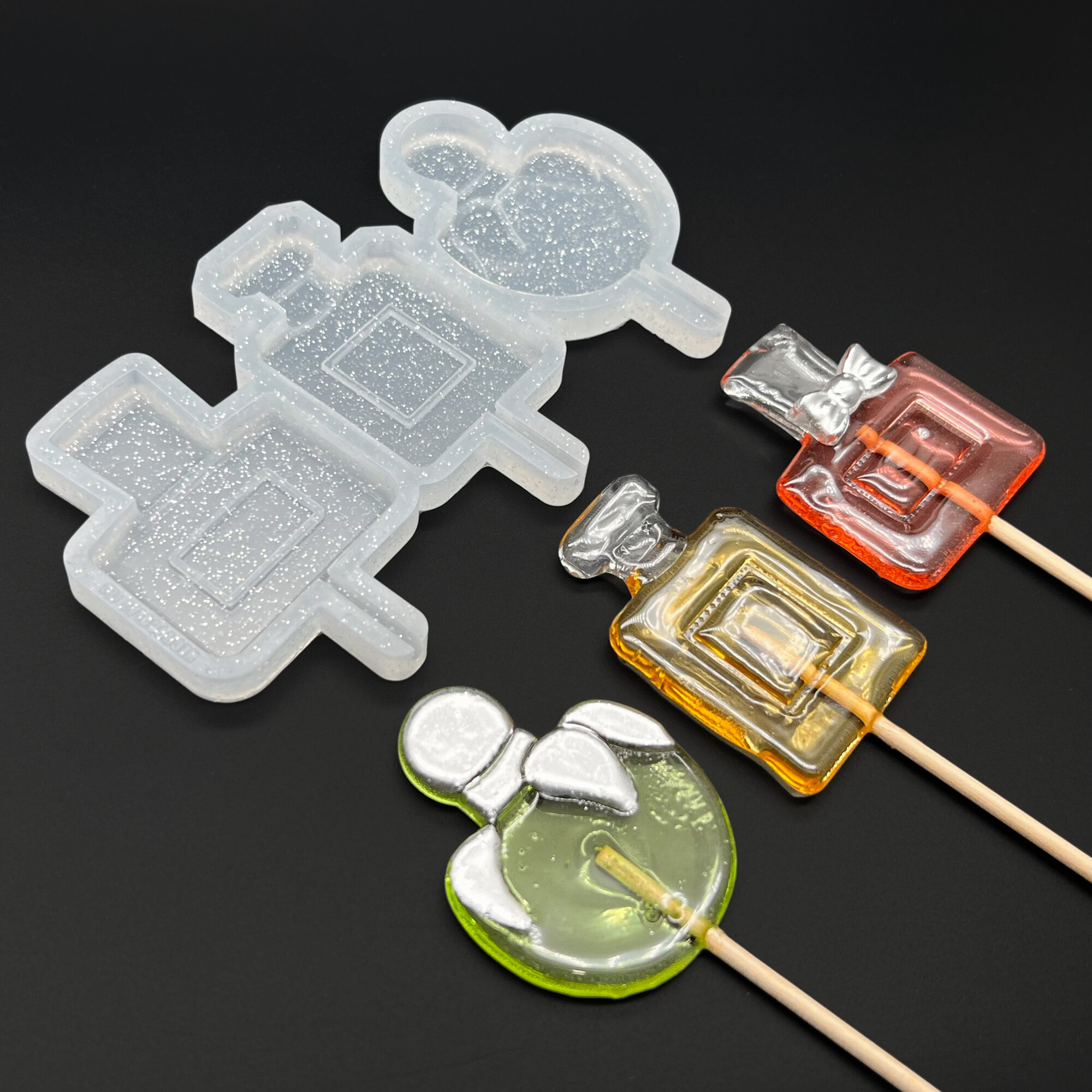 Силиконовая форма для леденцов и шоколада Духи