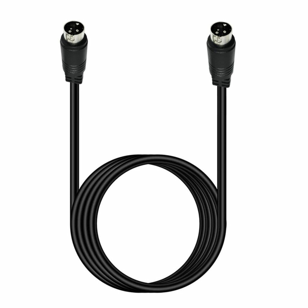 Средний DIN-кабель с 3-контактным разъемом и двумя разъемами для подключения аудиосигнала длиной 5 м