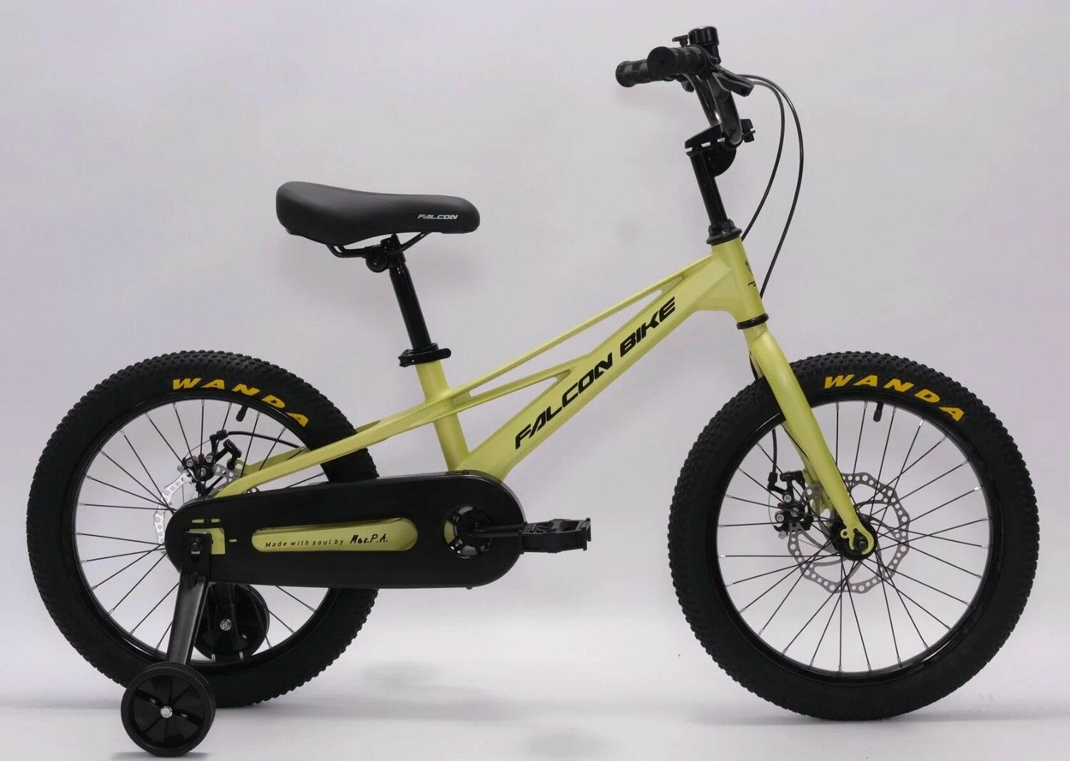 Велосипед Falcon Bike Mild 18" (2024) (Велосипед FALCON BIKE 18" MILD желтый, магниевый сплав, 18-MG-MILD-YW)